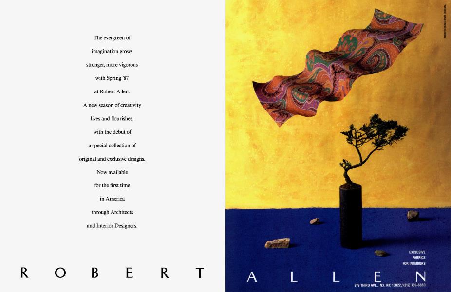 ROBERT ALLEN | Architectural Digest | JULY 1987