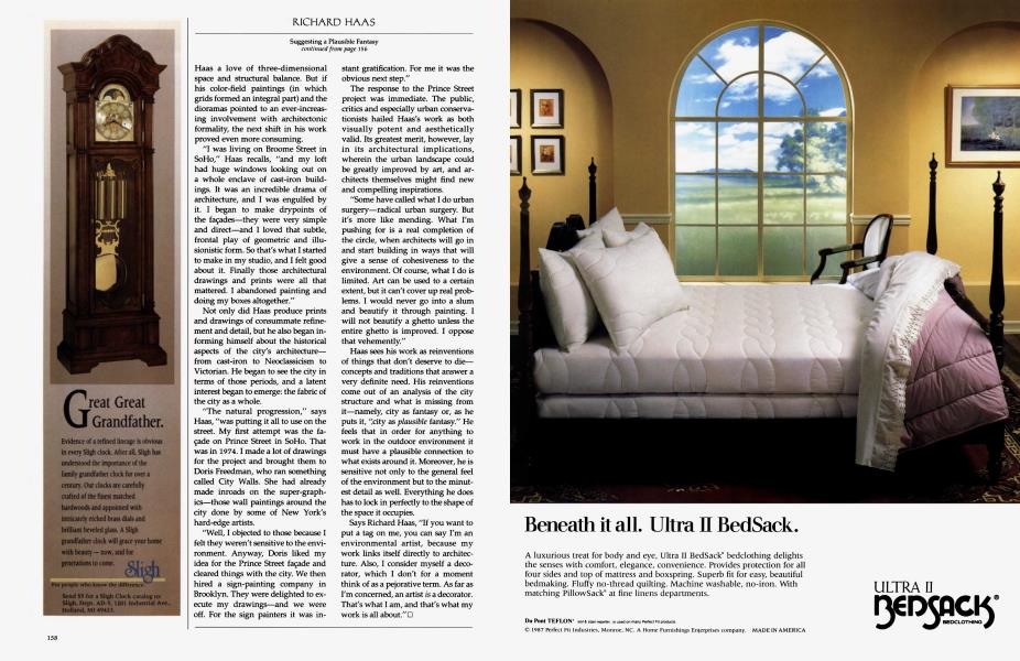 BEDSACK® | Architectural Digest | JULY 1987