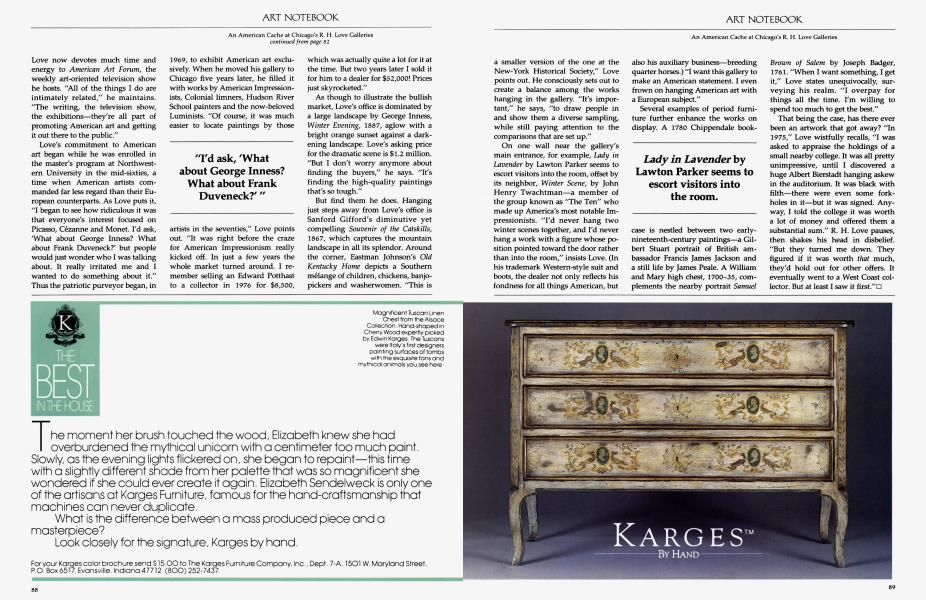 KARGES™ | Architectural Digest | SEPTEMBER 1987