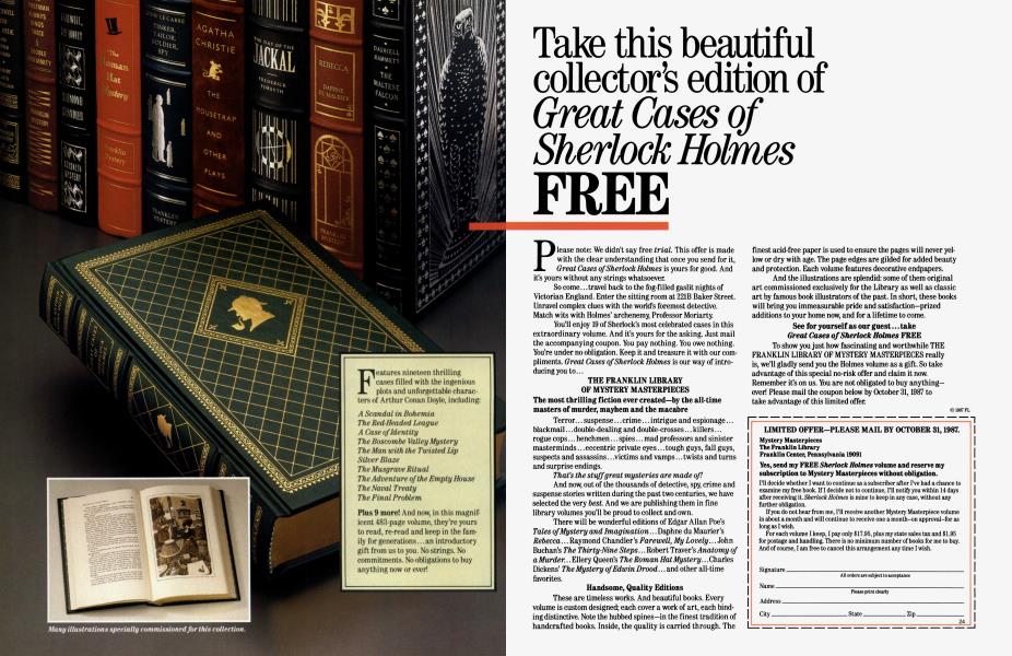 THE FRANKLIN LIBRARY | Architectural Digest | OCTOBER 1987