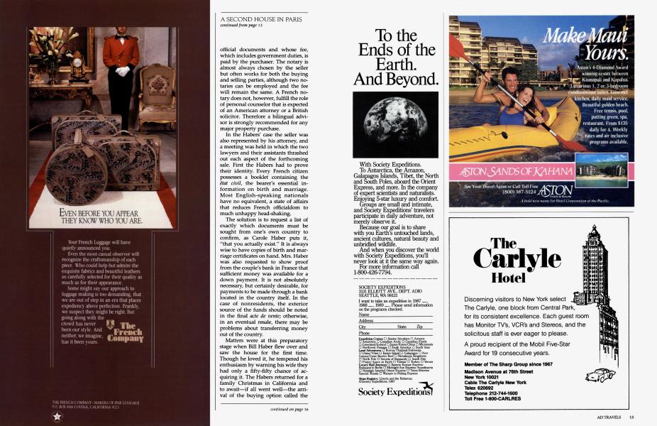 The Carlyle Hotel | Architectural Digest | OCTOBER 1987