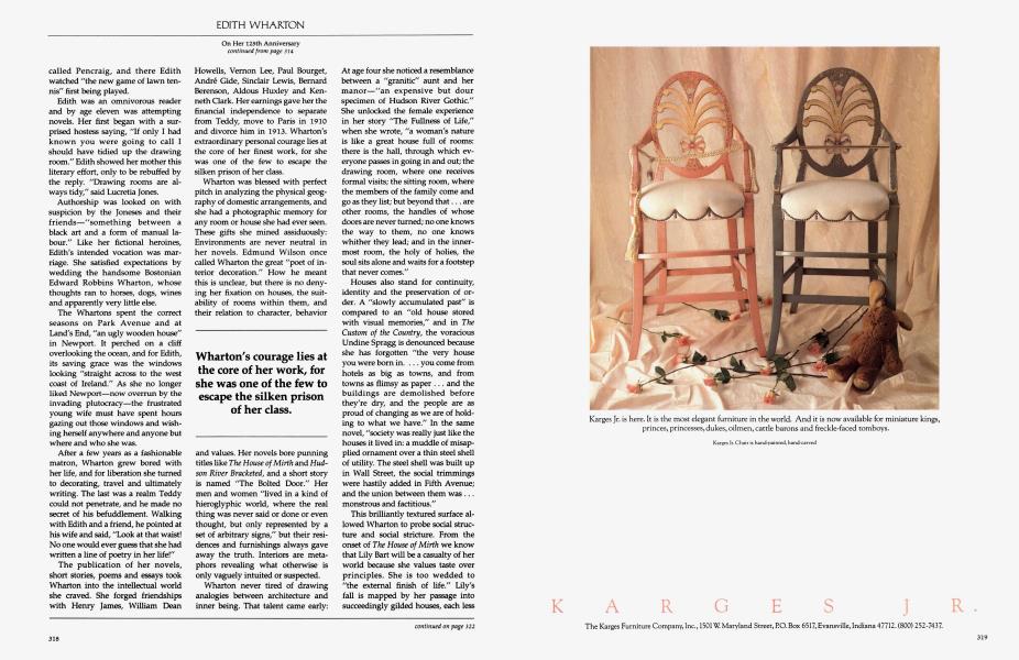 KARGES JR. | Architectural Digest | NOVEMBER 1987