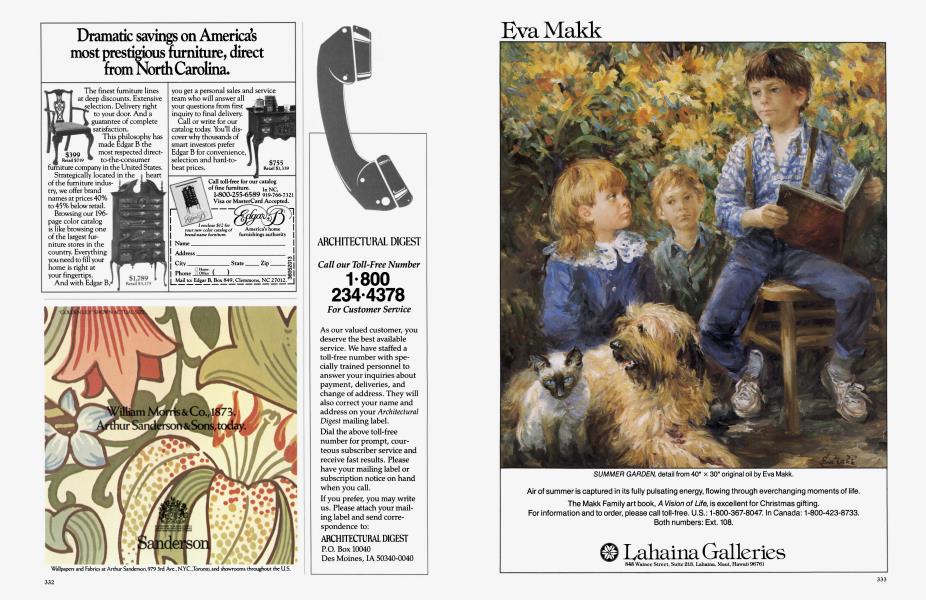Edgar B | Architectural Digest | NOVEMBER 1987