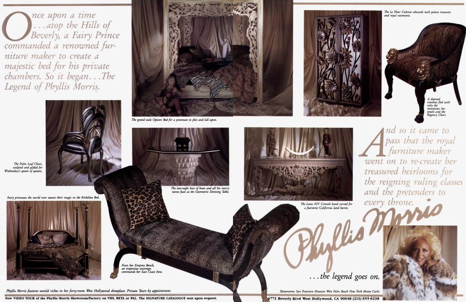 Phyllis Morris | Architectural Digest | NOVEMBER 1987