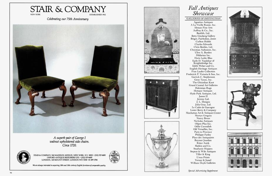 STAIR & COMPANY | Architectural Digest | NOVEMBER 1987