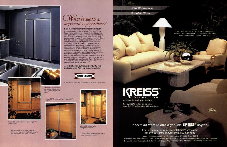 Kreiss® | Architectural Digest | NOVEMBER 1987
