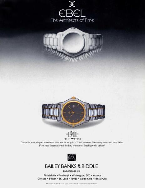 EBEL | Architectural Digest | DECEMBER 1987