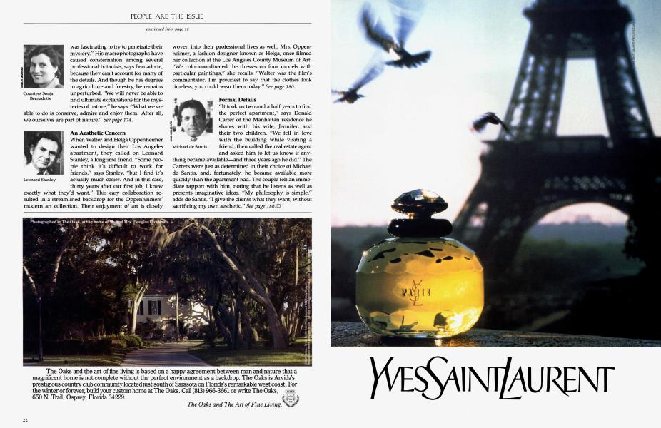 OAKS | Architectural Digest | DECEMBER 1987