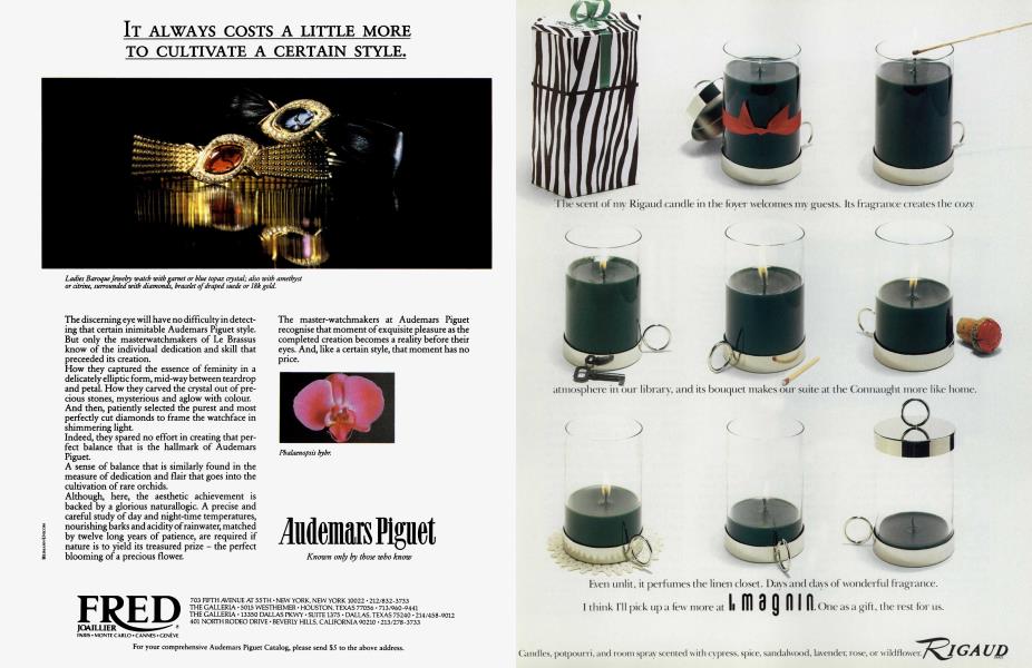 RIGAUD | Architectural Digest | DECEMBER 1987