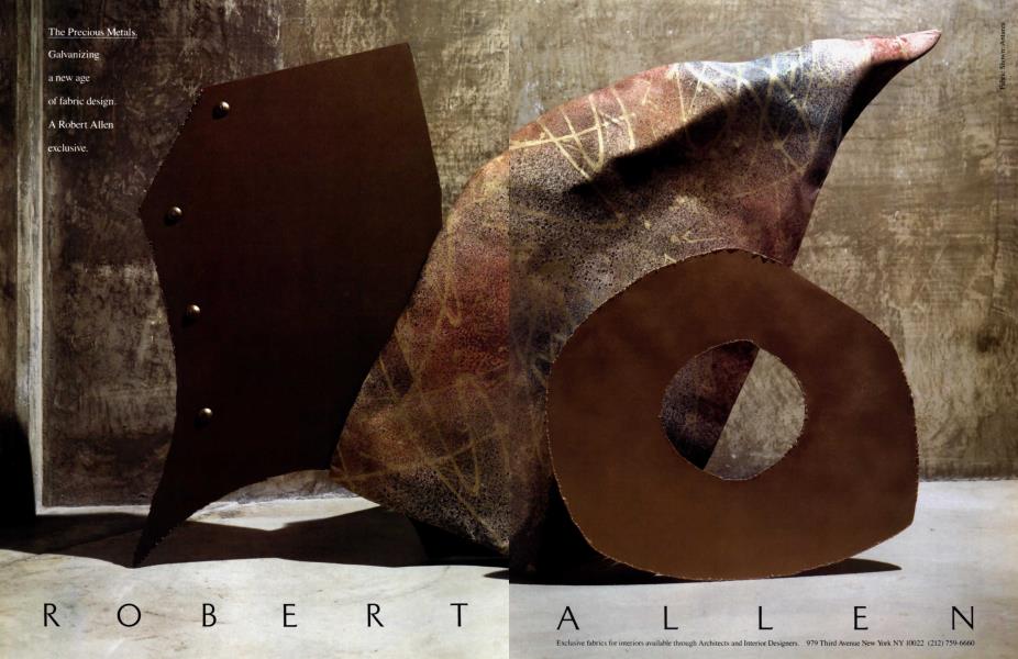 ROBERT ALLEN | Architectural Digest | DECEMBER 1987