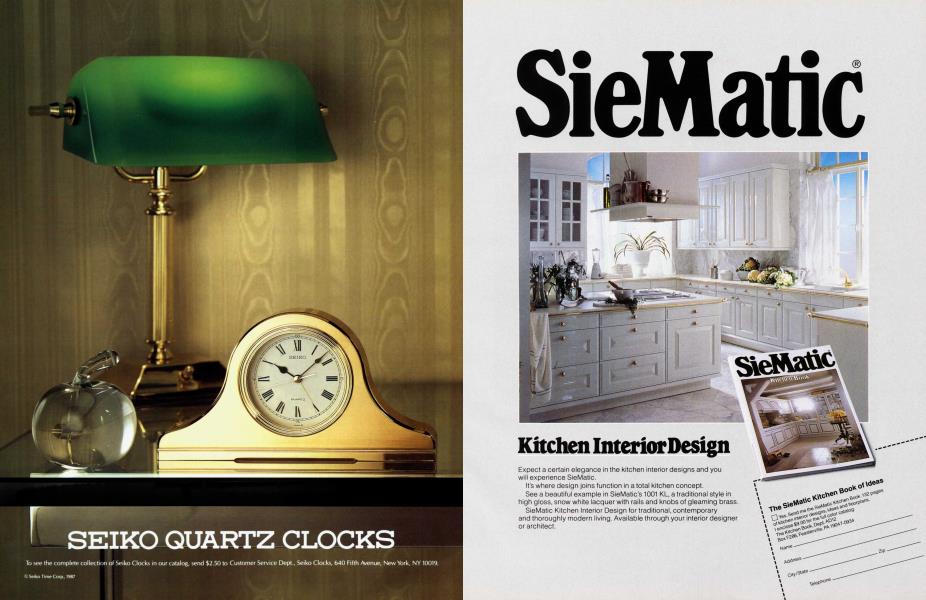 SieMatic® | Architectural Digest | DECEMBER 1987