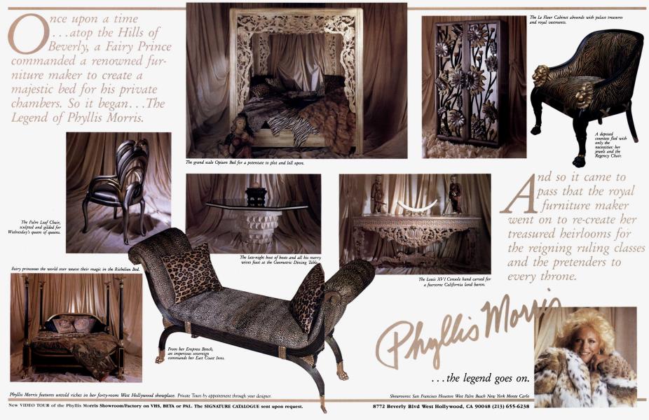 Phyllis Morris | Architectural Digest | FEBRUARY 1988