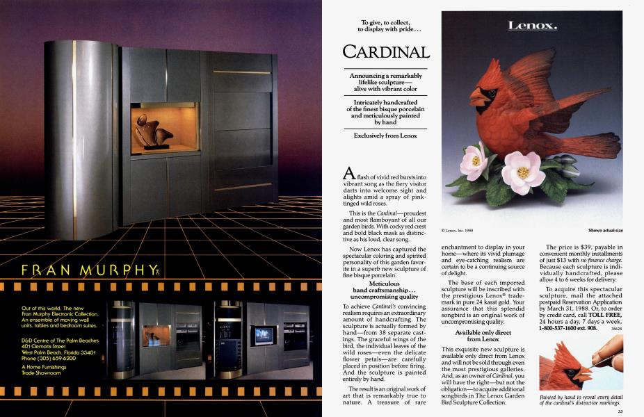 FRAN MURPHY INC. | Architectural Digest | FEBRUARY 1988