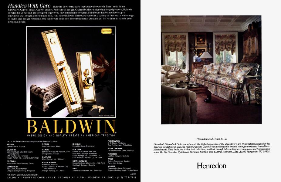 BALDWIN® | Architectural Digest | MARCH 1988