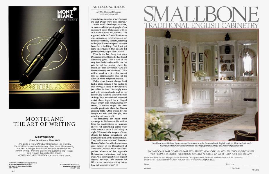Smallbone | Architectural Digest | APRIL 1988