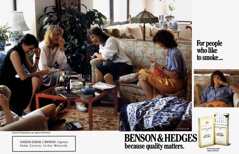 BENSON & HEDGES | Architectural Digest | MAY 1988
