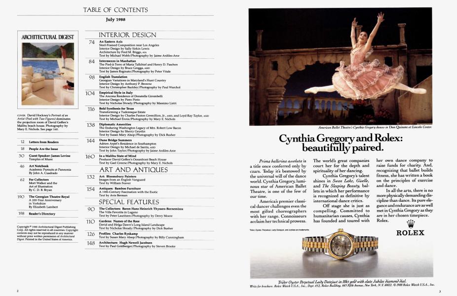 Rolex | Architectural Digest | JULY 1988