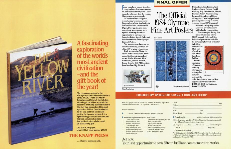 The Yellow River | Architectural Digest | SEPTEMBER 1988