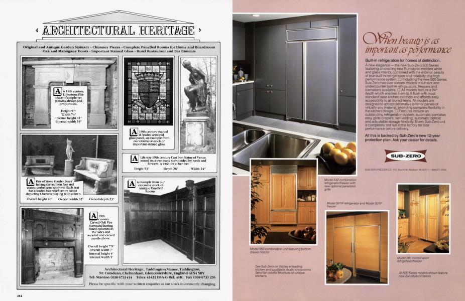Architectural Heritage | Architectural Digest | SEPTEMBER 1988