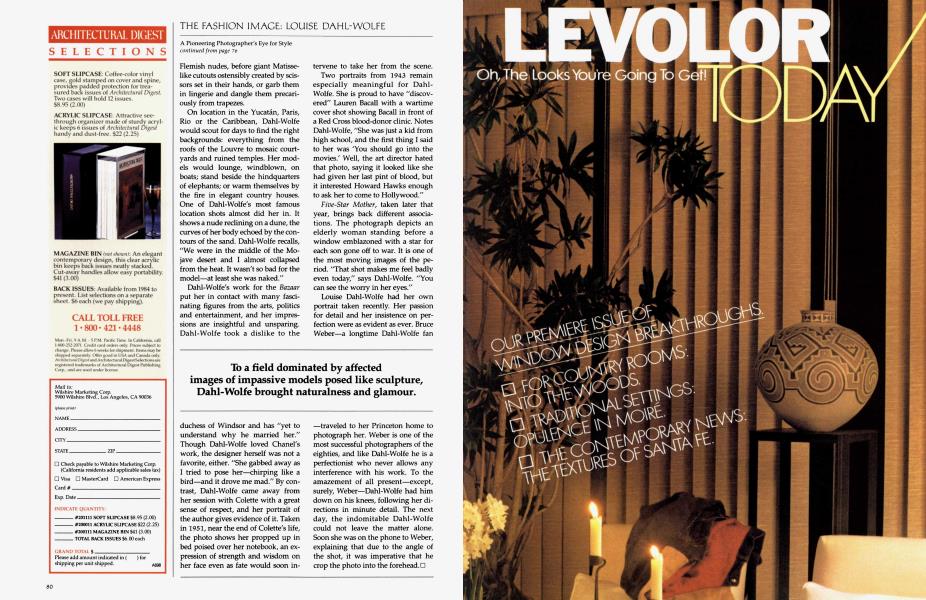 Levolor Today | Architectural Digest | SEPTEMBER 1988