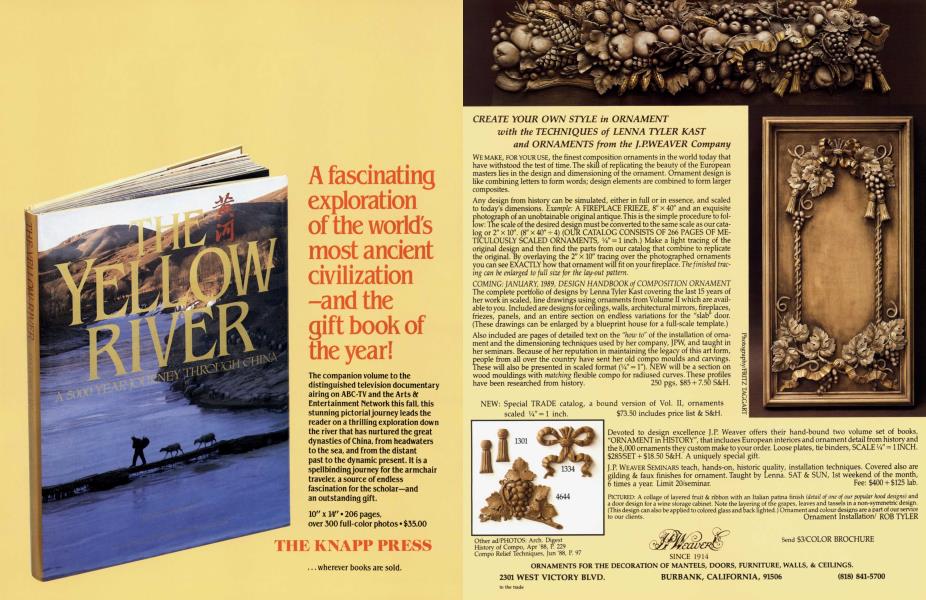 THE YELLOW RIVER | Architectural Digest | OCTOBER 1988