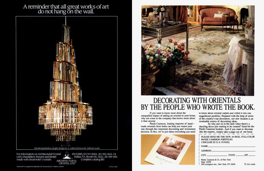 Architectural Crystal Ltd.® | Architectural Digest | NOVEMBER 1988