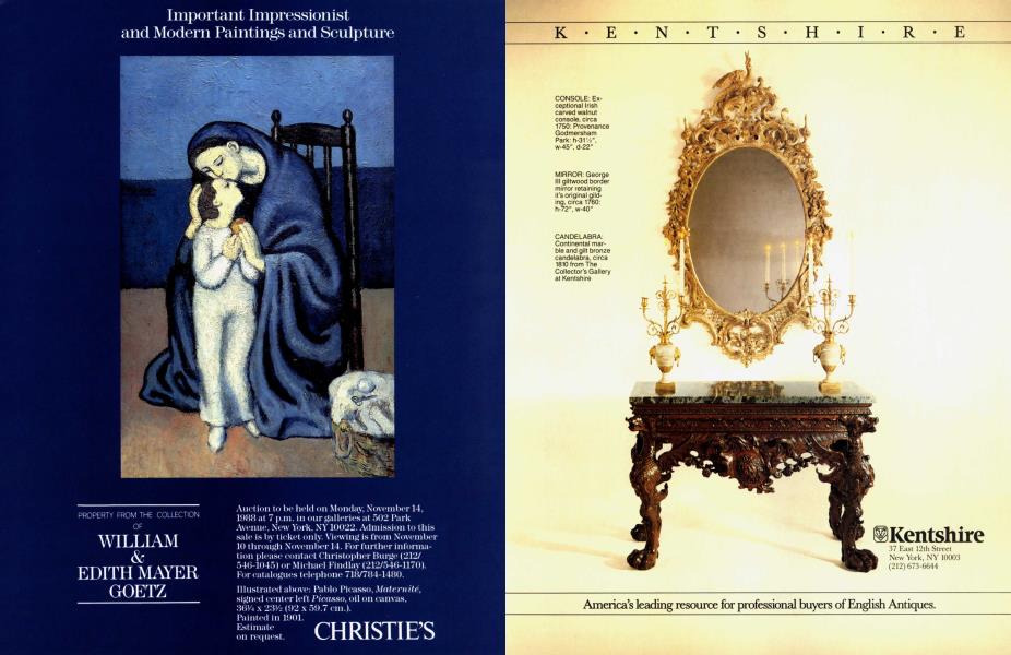 Christie's | Architectural Digest | NOVEMBER 1988