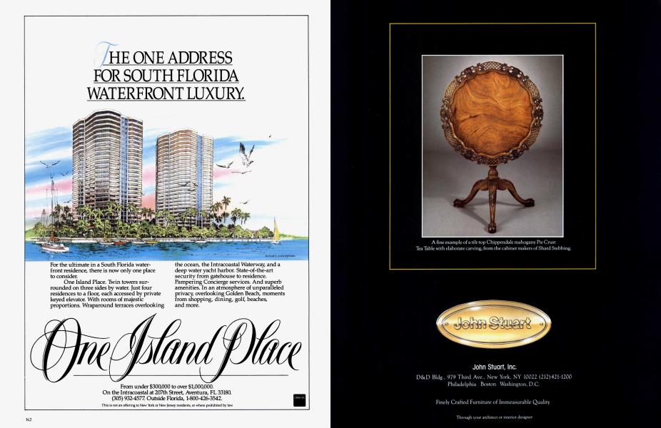 John Stuart | Architectural Digest | NOVEMBER 1988