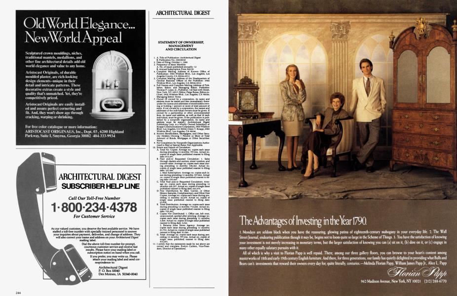 Architectural Digest | Architectural Digest | DECEMBER 1988