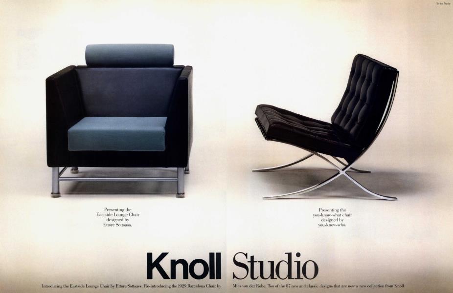 Knoll | Architectural Digest | DECEMBER 1988