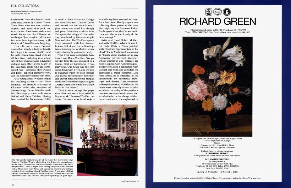 Richard Green | Architectural Digest | DECEMBER 1988