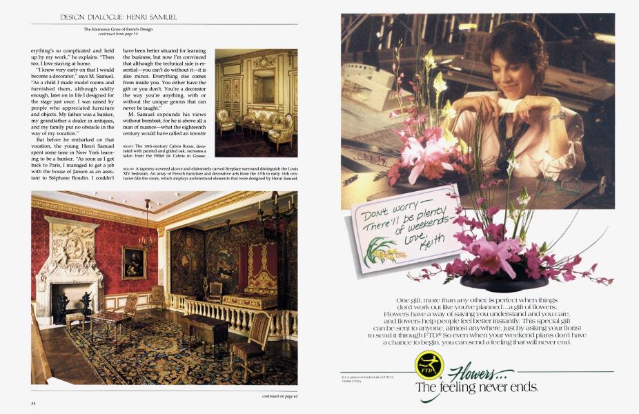 FTD® | Architectural Digest | JANUARY 1989