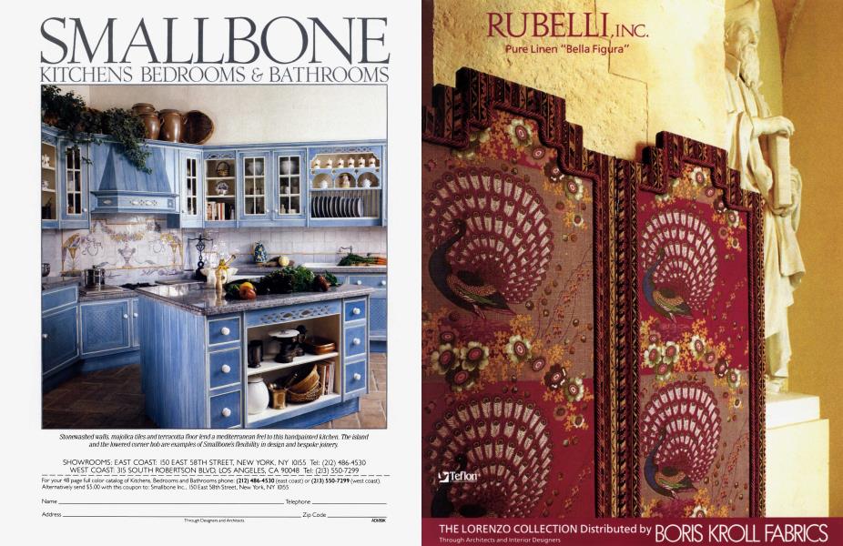 SMALLBONE | Architectural Digest | JANUARY 1989