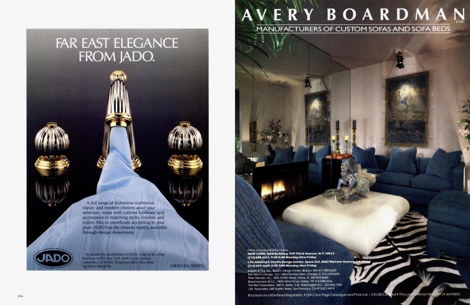 JADO | Architectural Digest | FEBRUARY 1989