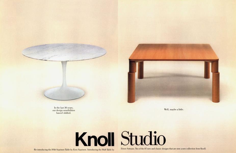 Knoll Studio | Architectural Digest | MARCH 1989