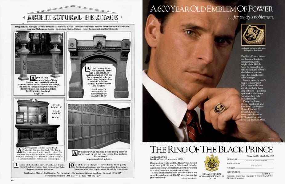 ARCHITECTURAL HERITAGE | Architectural Digest | MARCH 1989