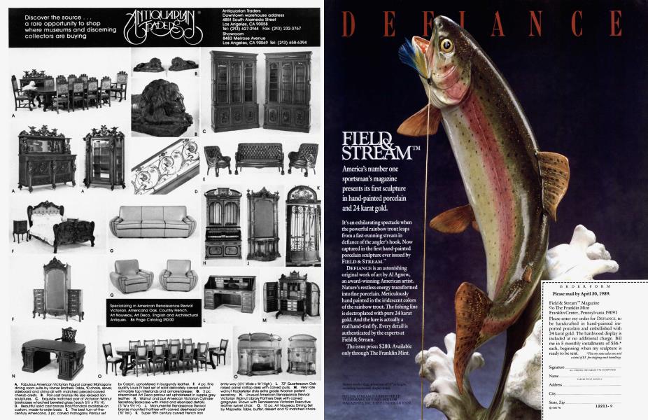 FIELD & STREAM™ | Architectural Digest | APRIL 1989