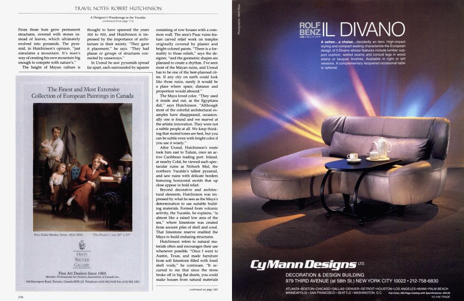 Cy Mann Designs LTD. | Architectural Digest | APRIL 1989