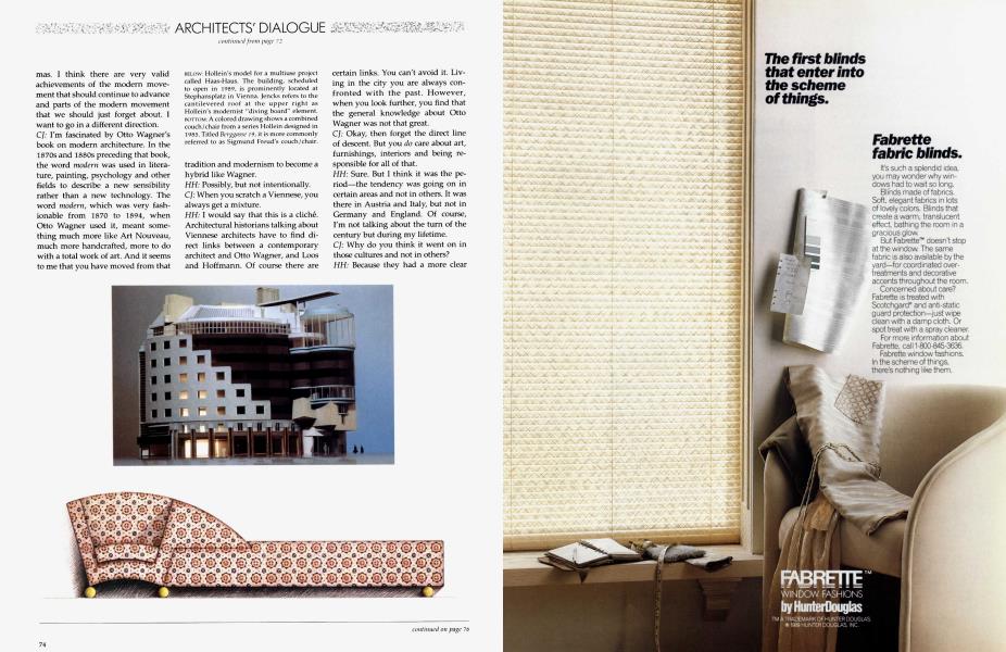 FABRETTE™ | Architectural Digest | APRIL 1989