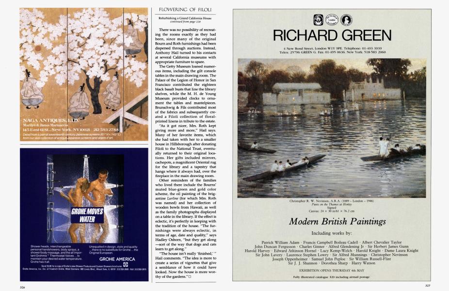 RICHARD GREEN | Architectural Digest | MAY 1989
