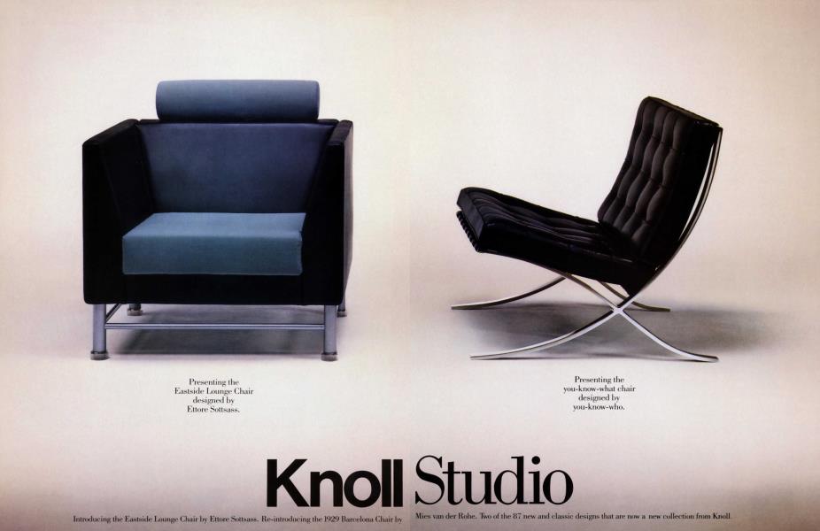 Knoll Studio | Architectural Digest | MAY 1989