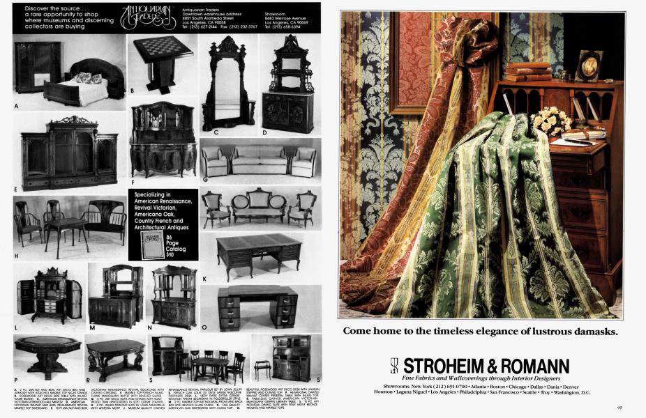 STROHEIM & ROMANN | Architectural Digest | JUNE 1989