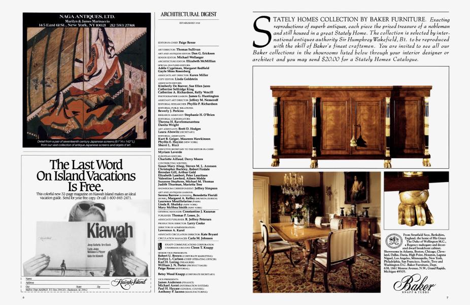 Kiawah Island | Architectural Digest | JUNE 1989