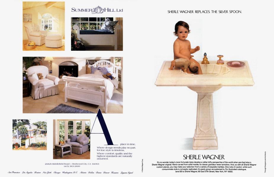 SHERLE WAGNER | Architectural Digest | JUNE 1989