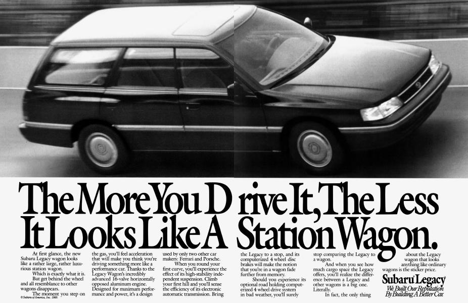 Subaru® Legacy | Architectural Digest | JULY 1989
