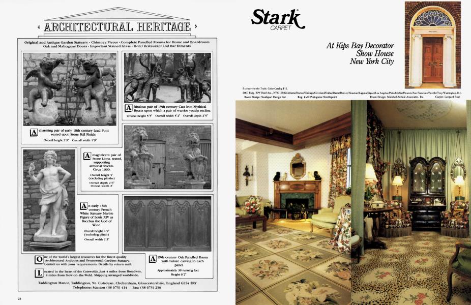 ARCHITECTURAL HERITAGE | Architectural Digest | AUGUST 1989