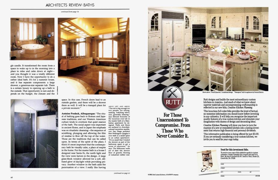 RUTT® | Architectural Digest | AUGUST 1989