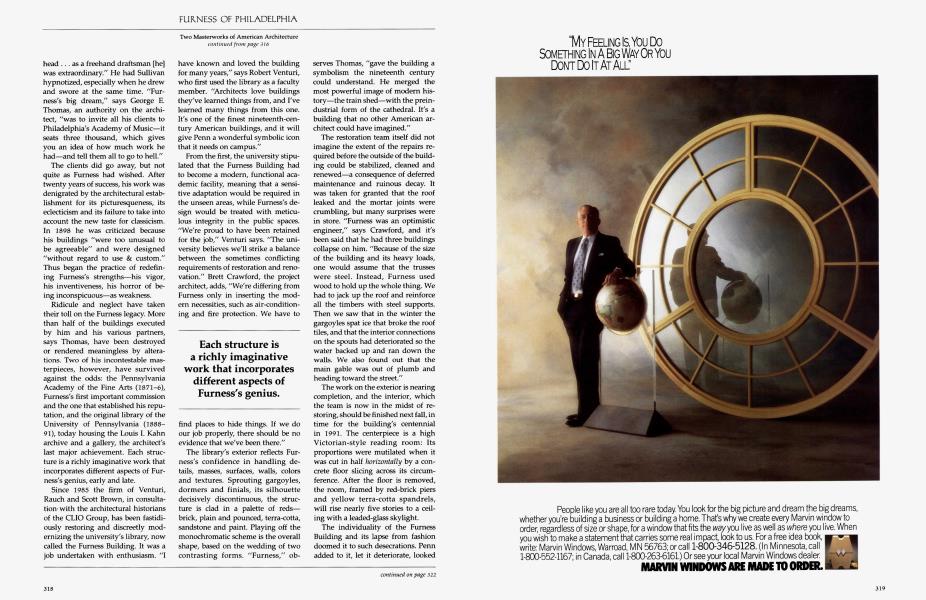 MARVIN WINDOWS | Architectural Digest | OCTOBER 1989