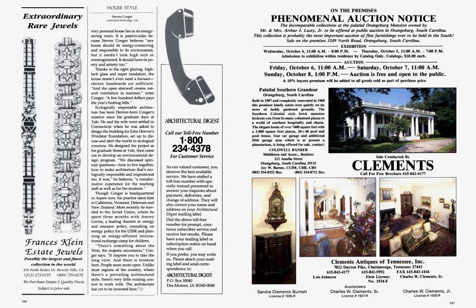 ARCHITECTURAL DIGEST | Architectural Digest | OCTOBER 1989