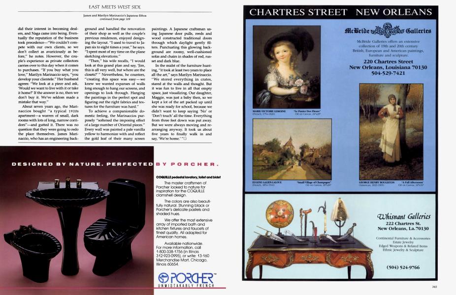 PORCHER™ | Architectural Digest | NOVEMBER 1989